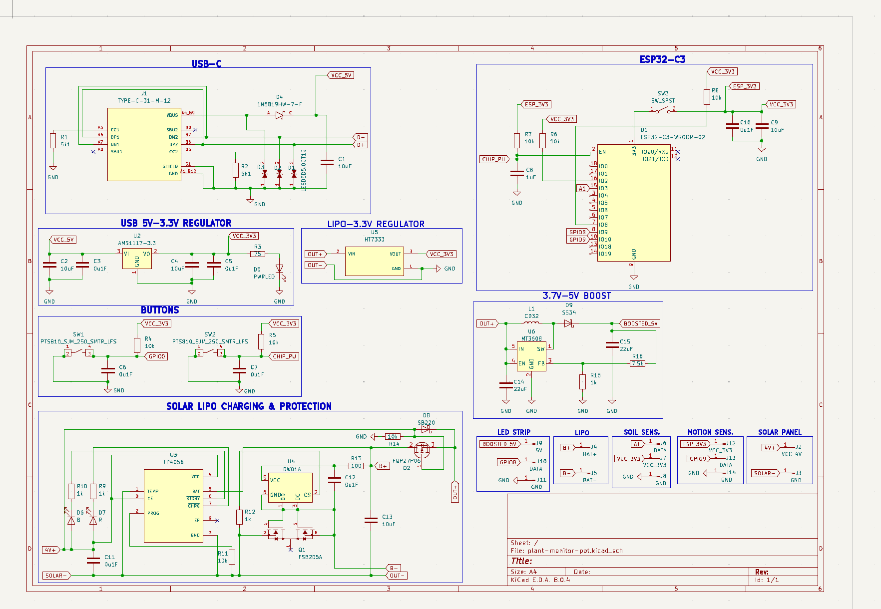 plant moisture monitoring pot - Hardware Project - Blueprint