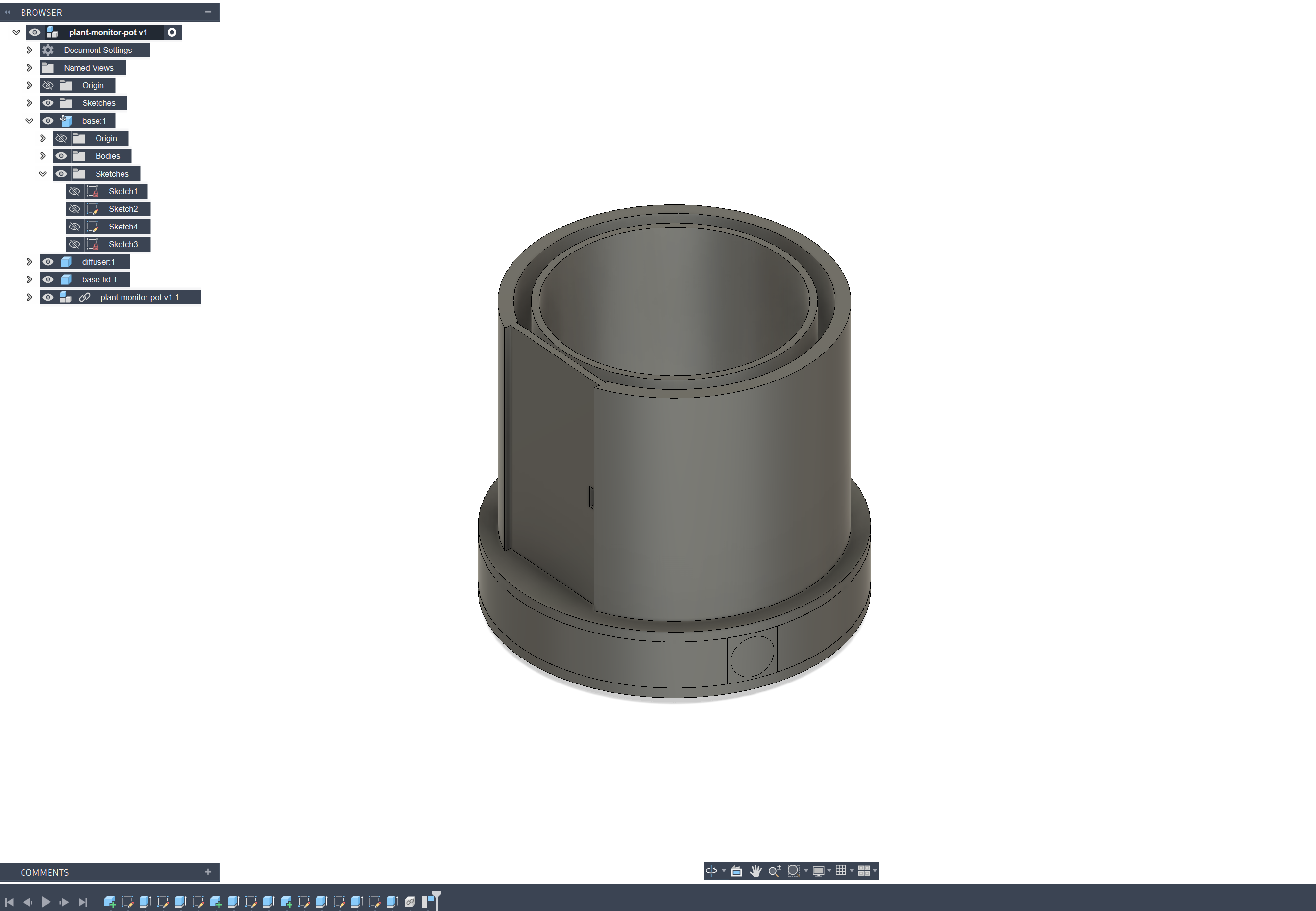 plant moisture monitoring pot - Hardware Project - Blueprint