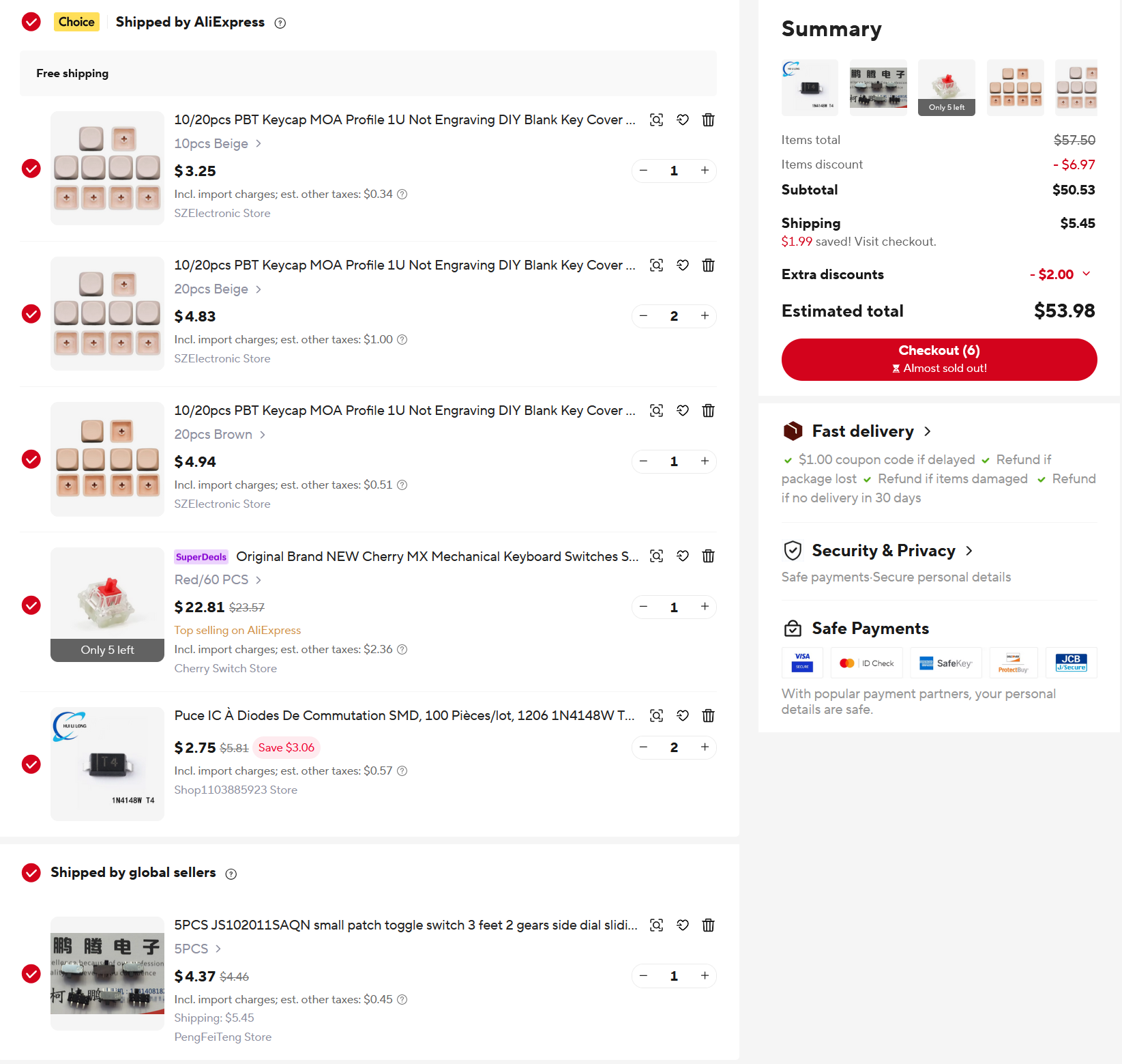 Custom Split Keyboard - Hardware Project - Blueprint